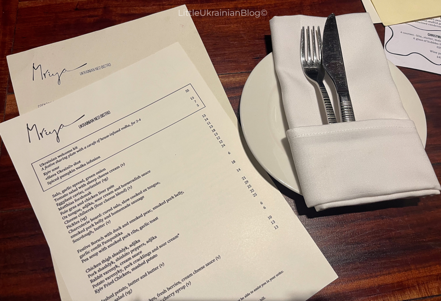 Varenyky and Vodka at Mriya Bistro - Little Ukrainian Blog